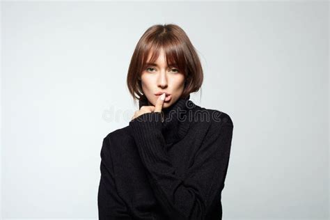 Happy Cute Young Woman Beautiful Sweet Lady Stock Image Image Of