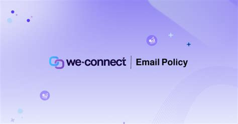 We Connect Email Policy