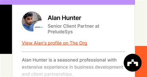Alan Hunter Senior Client Partner At Preludesys The Org