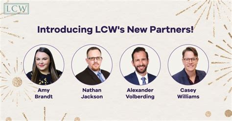 Liebert Cassidy Whitmore Announces Four New Partners Amy Brandt Nathan Jackson Alex
