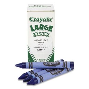 Crayola Bulk Crayons Large Blue 12 Box 520033042