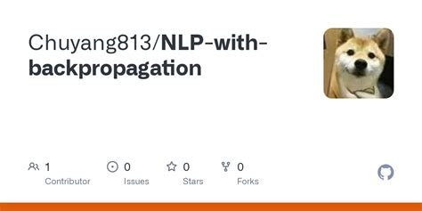 github chuyang813 nlp with backpropagation