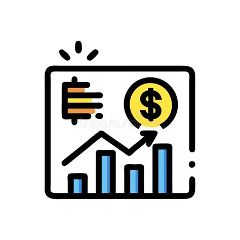 Icon For Financial Forecasting Solutions Stock Vector Illustration Of