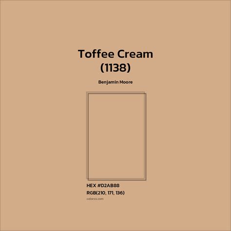 Benjamin Moore Toffee Cream 1138 Paint Color Codes Matching Paints