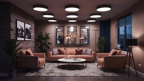 Premium Photo Spotlights Recessed Ceiling 3d Render Realistic
