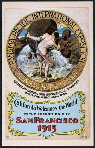 1915 Ppie Panama Pacific Exposition San Francisco Worlds Fair New 1983