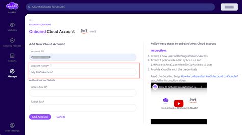 How To Onboard An Aws Account To Kloudle