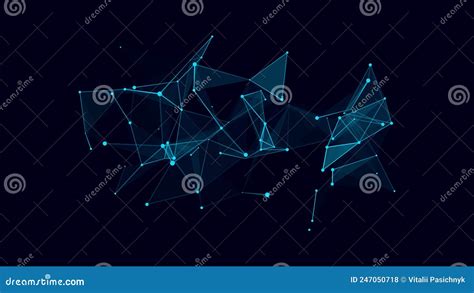 Network Connection Structure Concept Of Hi Tech And Future Communication And Web Concept Big