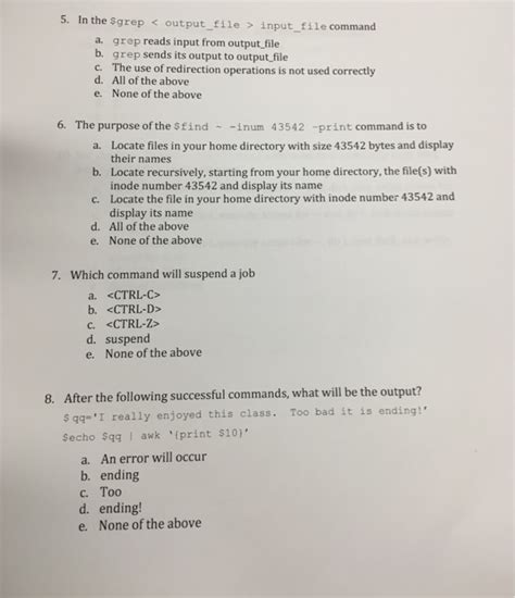 solved 5 in the sgrep input file command a