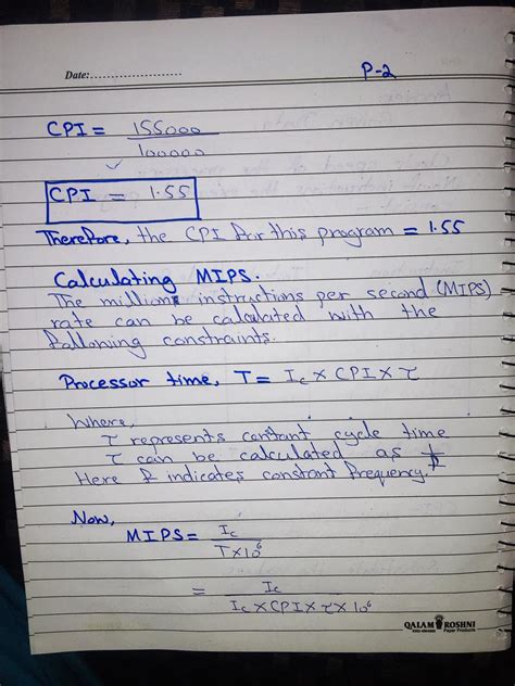 [solved] a benchmark program is run on a 40 mhz processor the executed