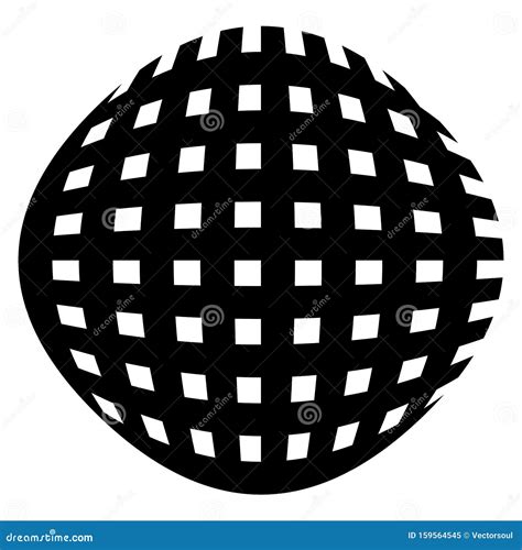 Spherical Globe Distort Effect Curved Bulge Protrude Warp Convex Globular Extrusion Stock