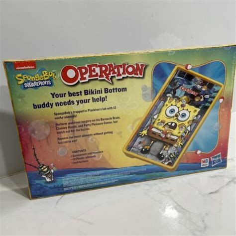 Nickelodeon Spongebob Squarepants Operation Game Hasbro New 4633833097