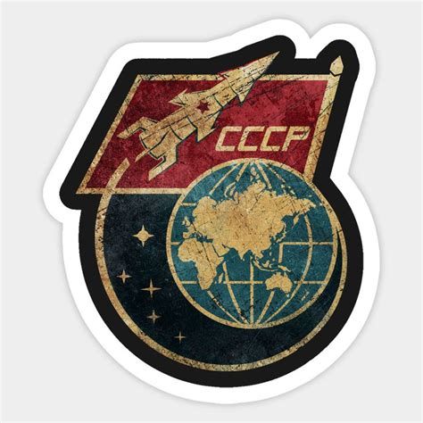 Cccp Flag Space Rocket By Lidra In 2024 Stickers Cccp Sticker Design