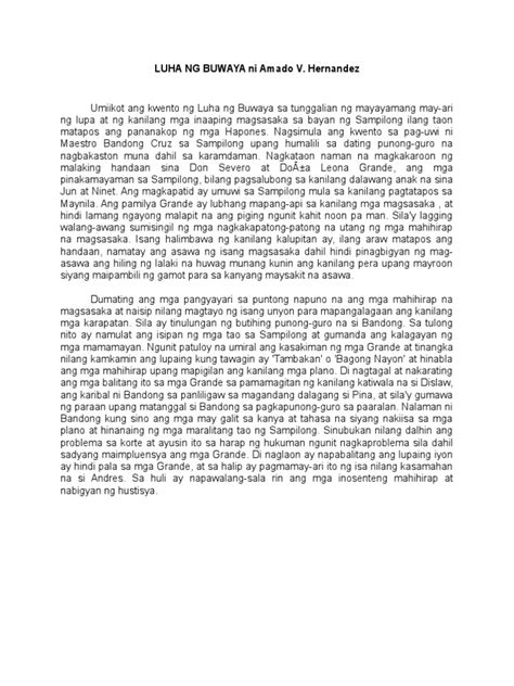 Luha Ng Buwaya Ni Amado V Pdf