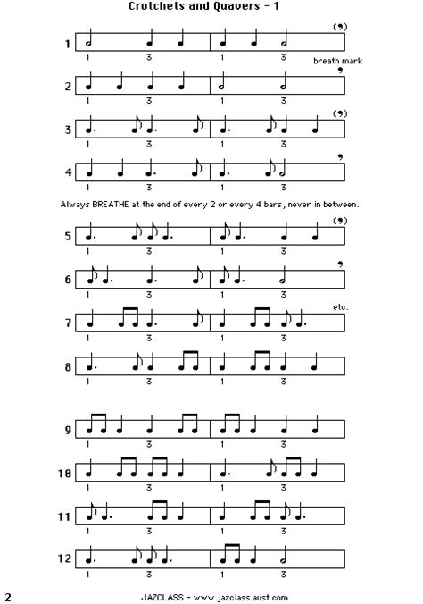 Page 2 Rhythm Patterns 1 12