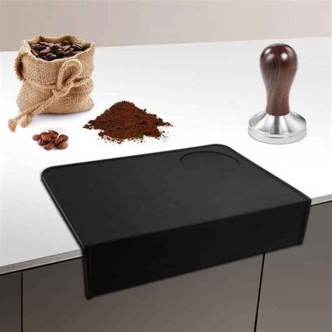Coffee Tamper Mat Silicone Espresso Tamping Mat With Corner Edge