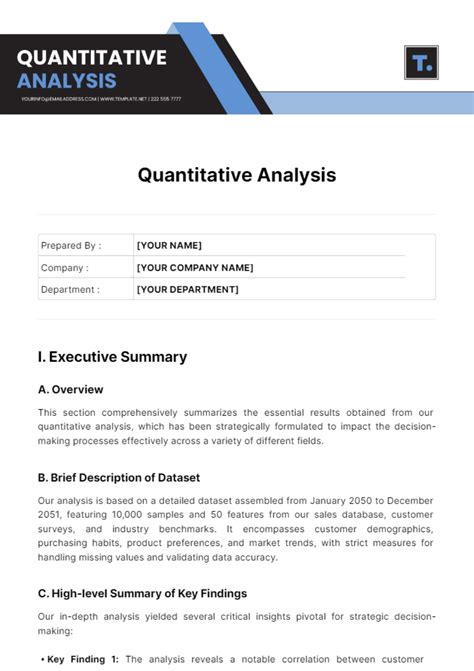 Free Quantitative Analysis Template To Edit Online