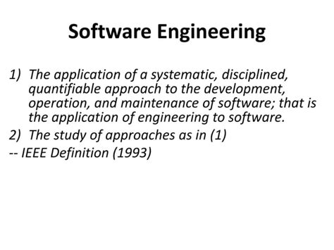 Lecture01softwareengineering Introduction Ppt