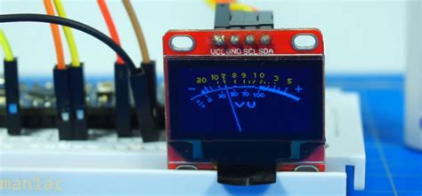 vúmetro digital con arduino y pantalla oled