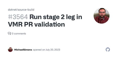Run Stage 2 Leg In Vmr Pr Validation · Issue 3564 · Dotnetsource