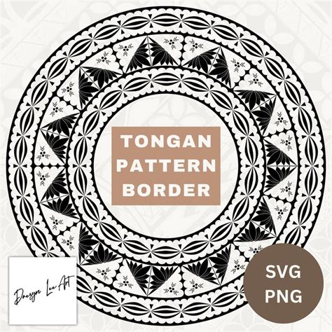 Tongan Pattern Border 50cm Instant Digital Download Etsy