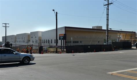 Despite Construction Delays Browning High School In Long Beach
