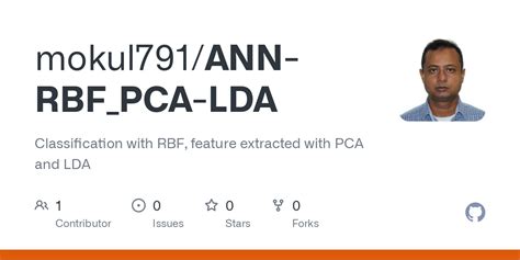 Github Mokul791ann Rbfpca Lda Classification With Rbf Feature