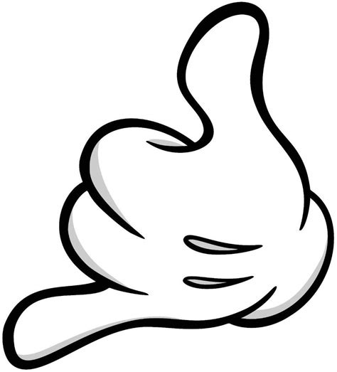 Mickey Mouse Hand Point