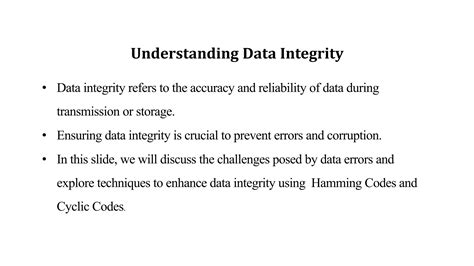 Hamming Codes And Cyclic Codes 1pptx