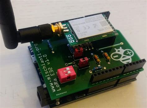 LoRa E Series Device ArduinoUNO Shield RF Km Range Share Project PCBWay