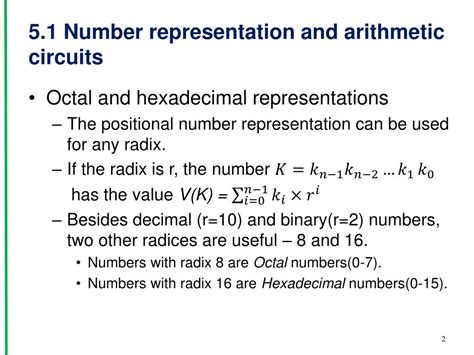 PPT Chapter NUMBER REPRESENTATION AND ARITHMETIC CIRCUITS PowerPoint Presentation ID