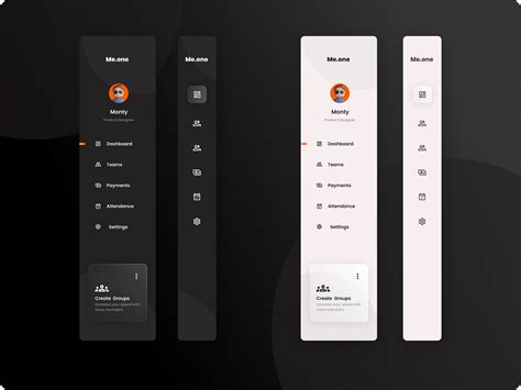 Dashboard Menu By Mahantesh At On Dribbble