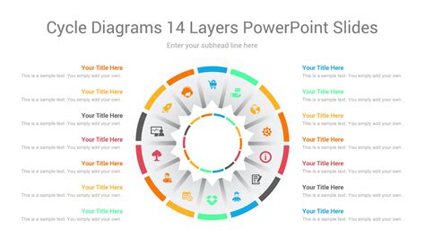 Cycle Diagrams Layers PowerPoint Slides CiloArt