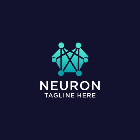 Neuron Logo Icon Vector Image 12650668 Vector Art At Vecteezy