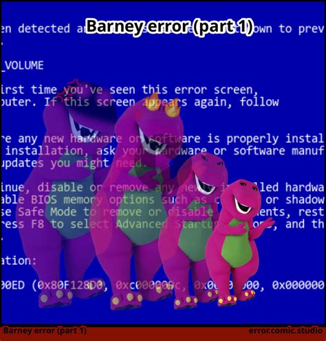 Barney Error Part 1 By Jham720 By Yakkowarner2025 On Deviantart