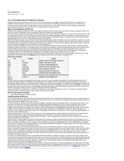 Infectious Disease Characteristics And Pathogen Virulence Factors 15
