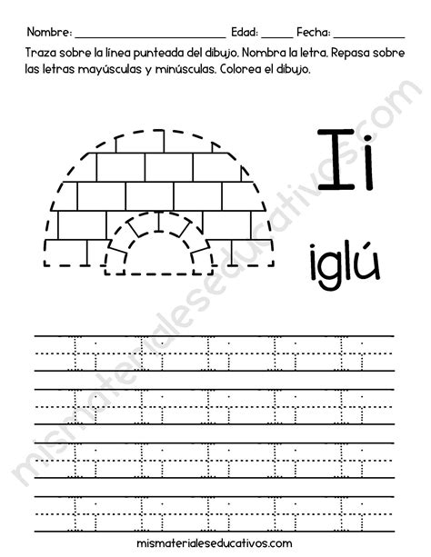Mis Materiales Educativos Fichas De Vocales Para Repasar Con Dibujos