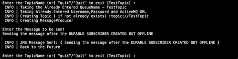 Activemq Simple Jms Client To Test Queue And Topic Activemq Cli