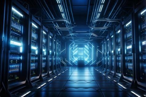 advanced data center with cloud and ai infrastructure premium ai