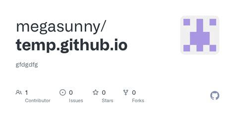 GitHub Megasunny Temp Github Io Gfdgdfg