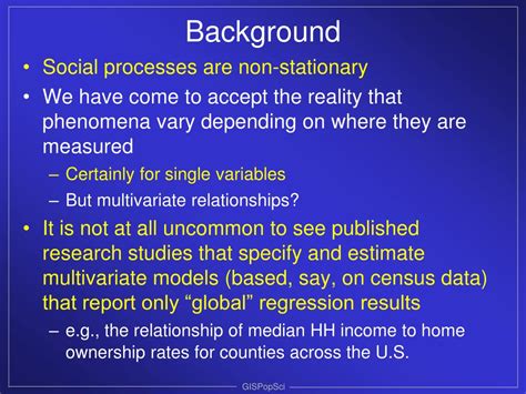 Ppt Advanced Spatial Analysis Spatial Regression Modeling Powerpoint Presentation Id4802458
