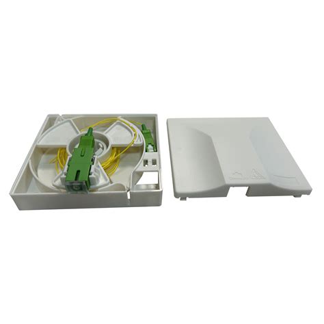 1 Port Scapc Fttr Fiber Wall Outlet Box With 35m Spool