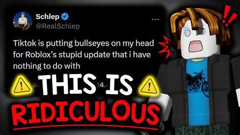 Tiktok Is Blaming Schlep For Robloxs Age Verification Youtube