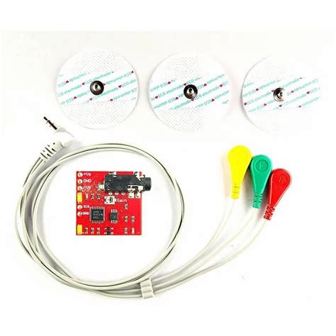 Ecg Muscle Sensor Module V3 0 With Cable And Electrodes At Best Price