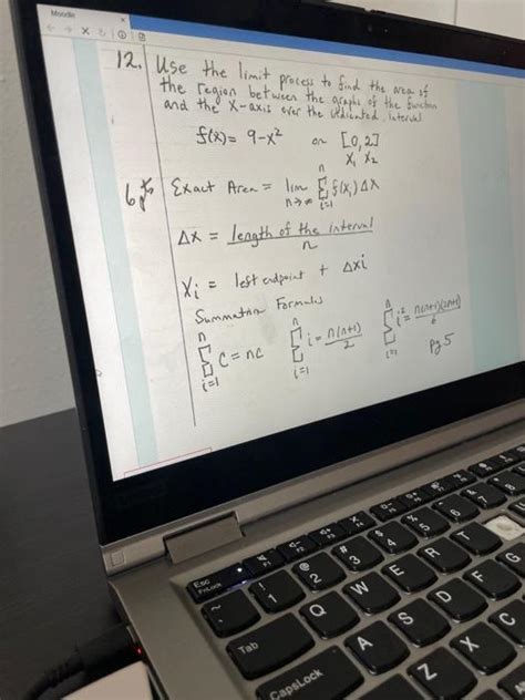 Solved 2 Use The Limit Process To Find The Ara If The