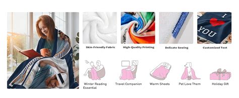 Amazon.com: Easycosy Custom Picture Blankets Customized with Photo Blankets Customize for Adults ...