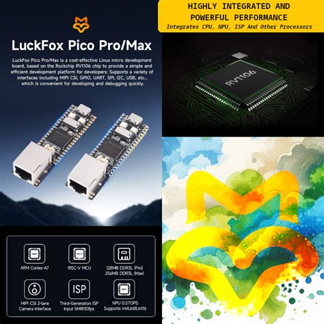 Jual Luckfox Pico Pro Max Rv1106 Linux Micro Development Board Integrates Arm Cortex A7 Risc V