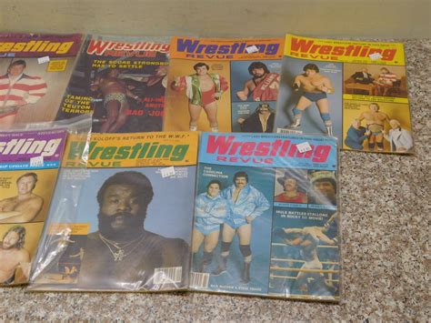 Lot Of 11 Vintage Wrestling Magazines Wrestling Revue 1970s 80s