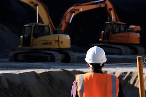 Premium Photo Construction Engineer Supervising Work At Building Site