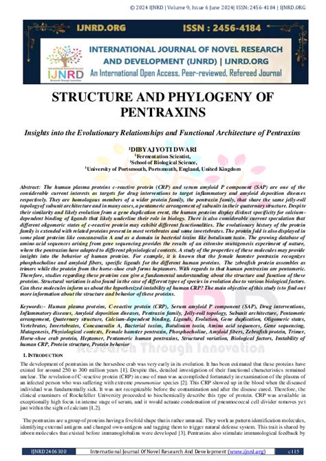 Pdf Structure And Phylogeny Of Pentraxins Insights Into The